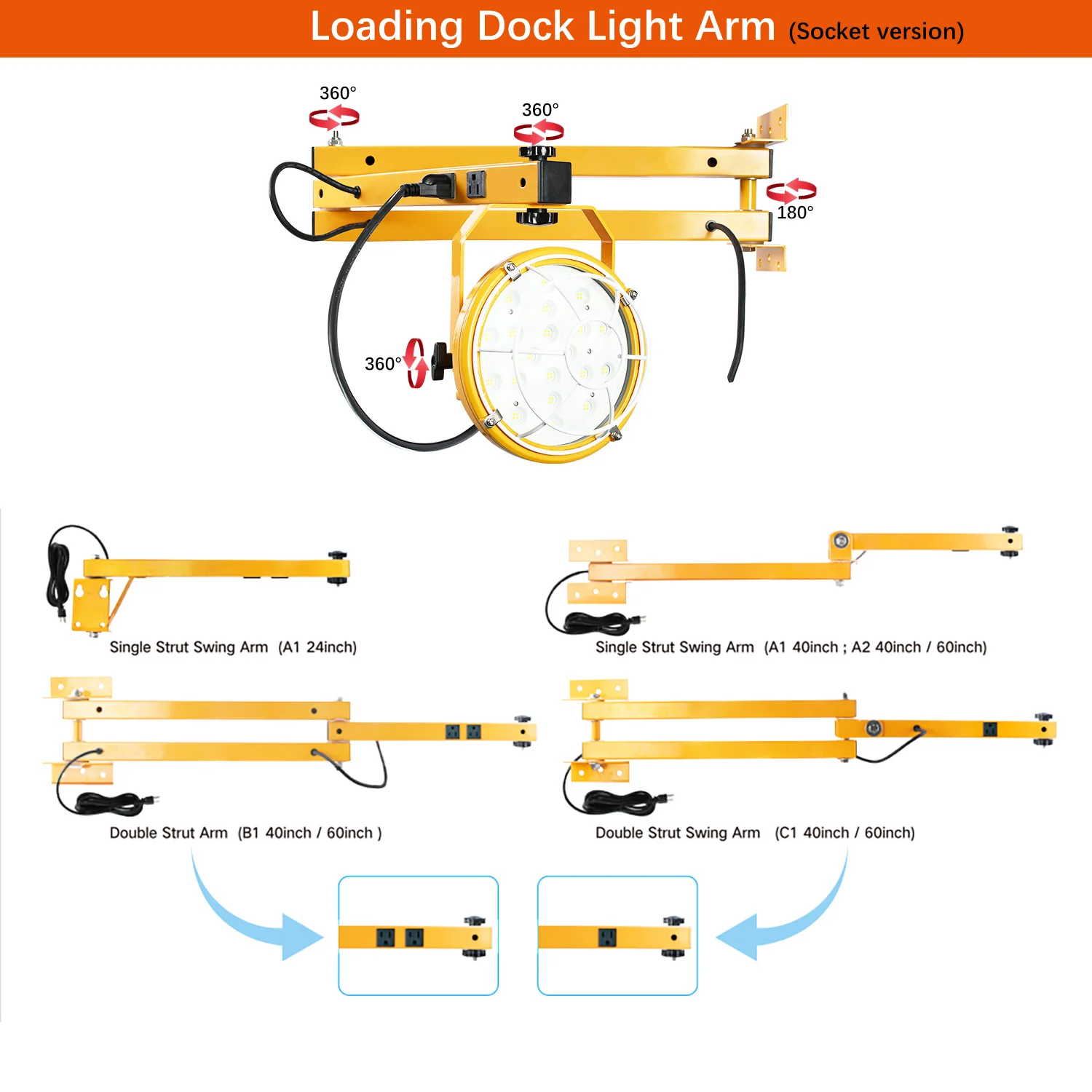 50W Heavy Duty Dock Lights - Durable & Efficient Lighting