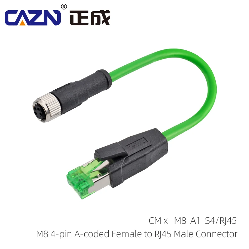 Alibaba.com: M8 Gigabit Ethernet 4 8 Pin RJ45 D Code Cables: Industrial ...