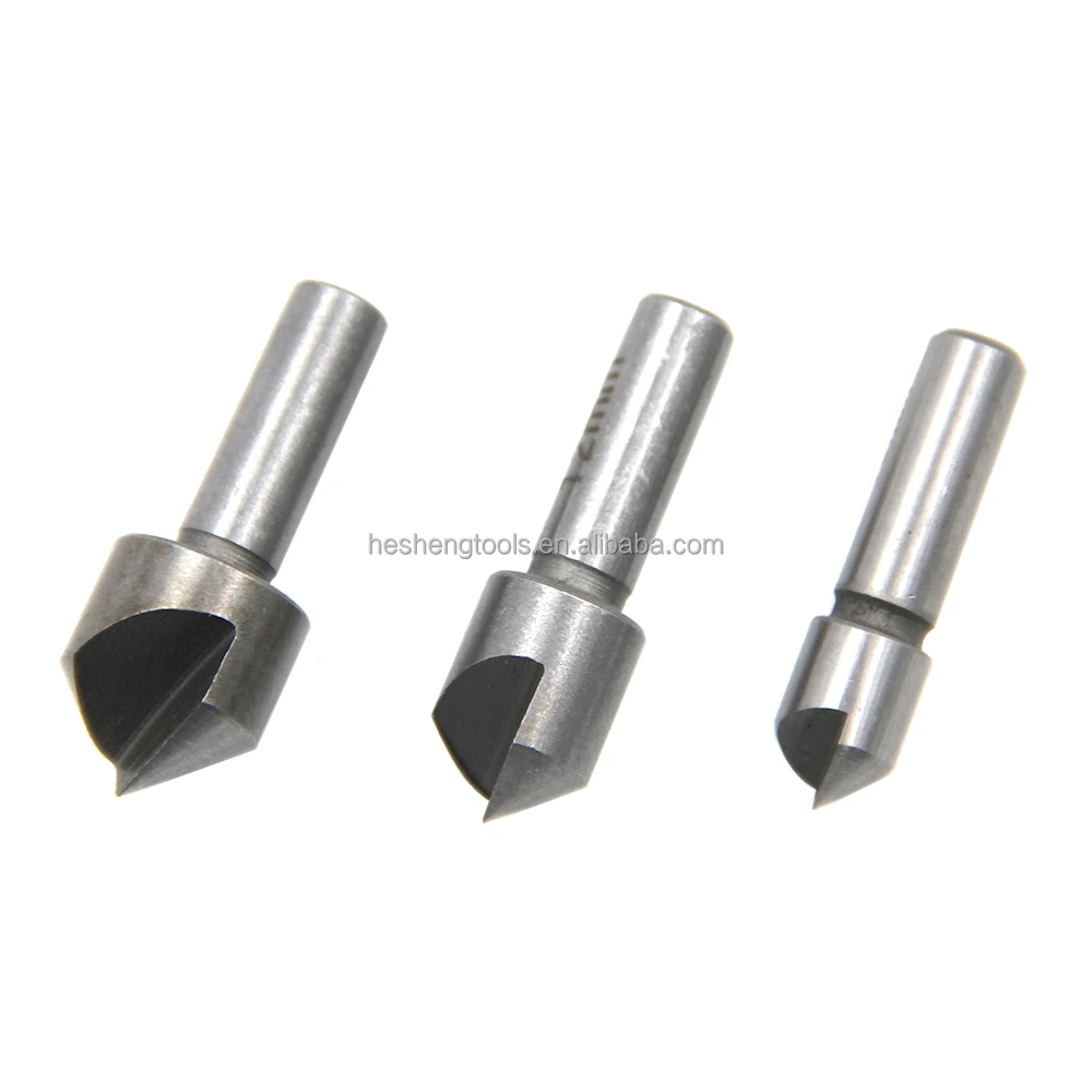3pcs Hss 90 Degree Single Blade Chamferer Other Milling Cutters Rose ...