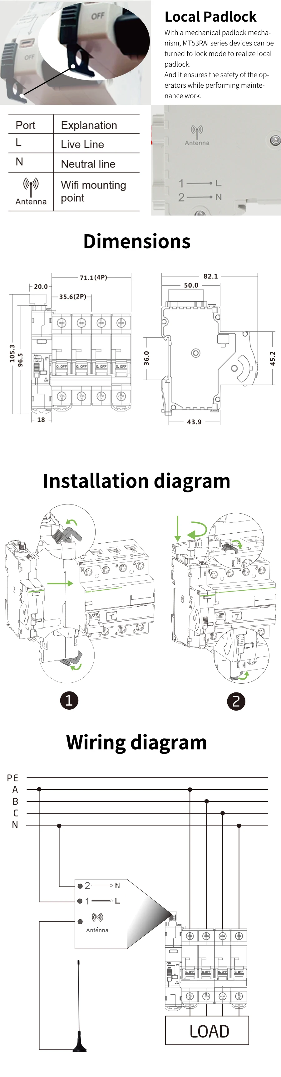 Matismart Remotely Controllable Automatic Circuit Recloser Mcb Rccb ...