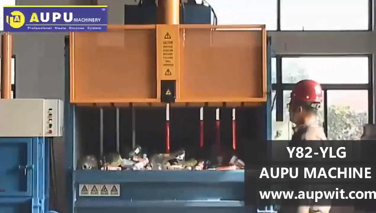 Solid Industrial Hydraulic Waste Pet Plastic Bottle Compactor Machine ...