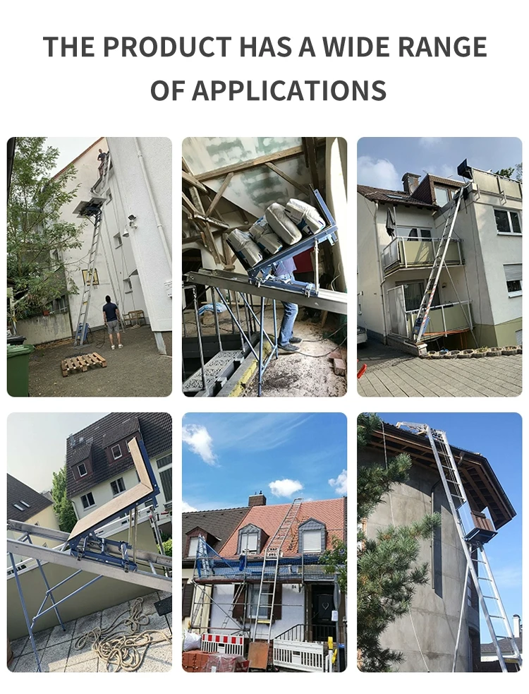 Custom Alum Electric Ladder Hoist Lift Solar Panel Lifter L Adder Lift ...