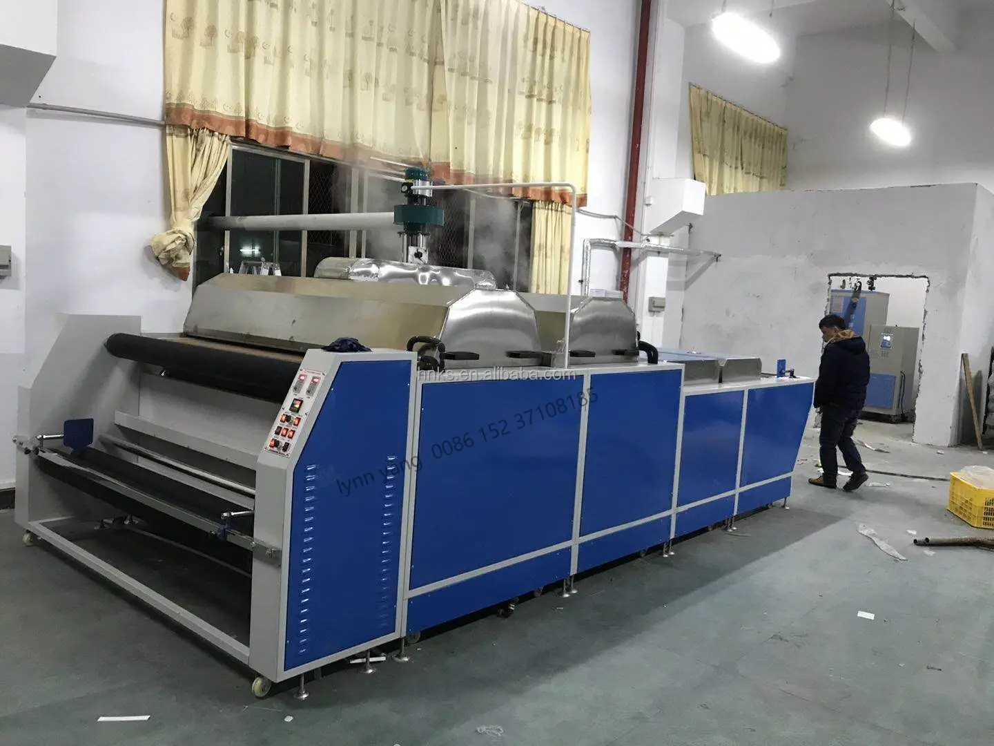 Fabric Drying And Heat Setting Finishing Shrinking Inspection Machine ...