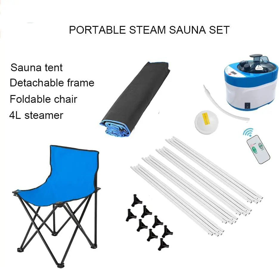 Full Body Home Steam Sauna Set,4l Steamer Large Foldable Steam Sauna ...
