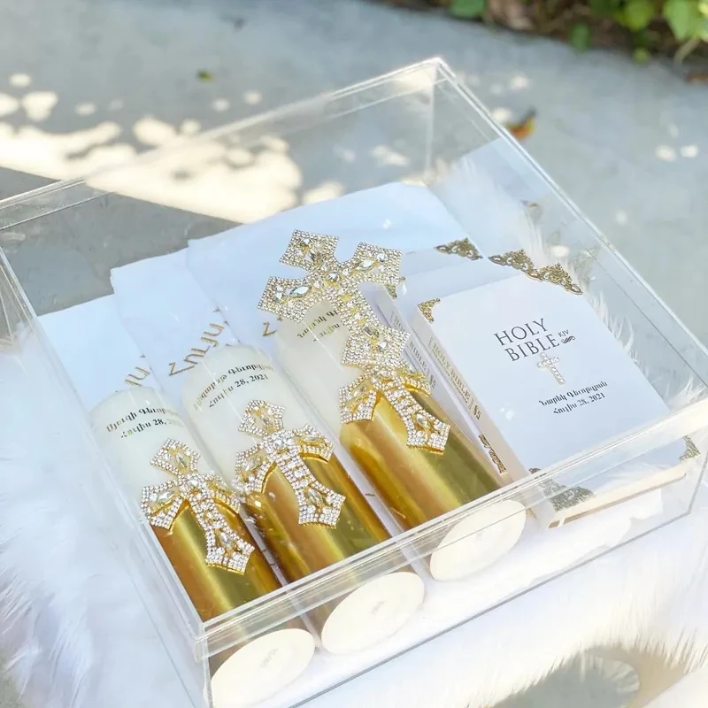 Personalised Large Clear Acrylic Keepsake Box - Perspex Gift Box