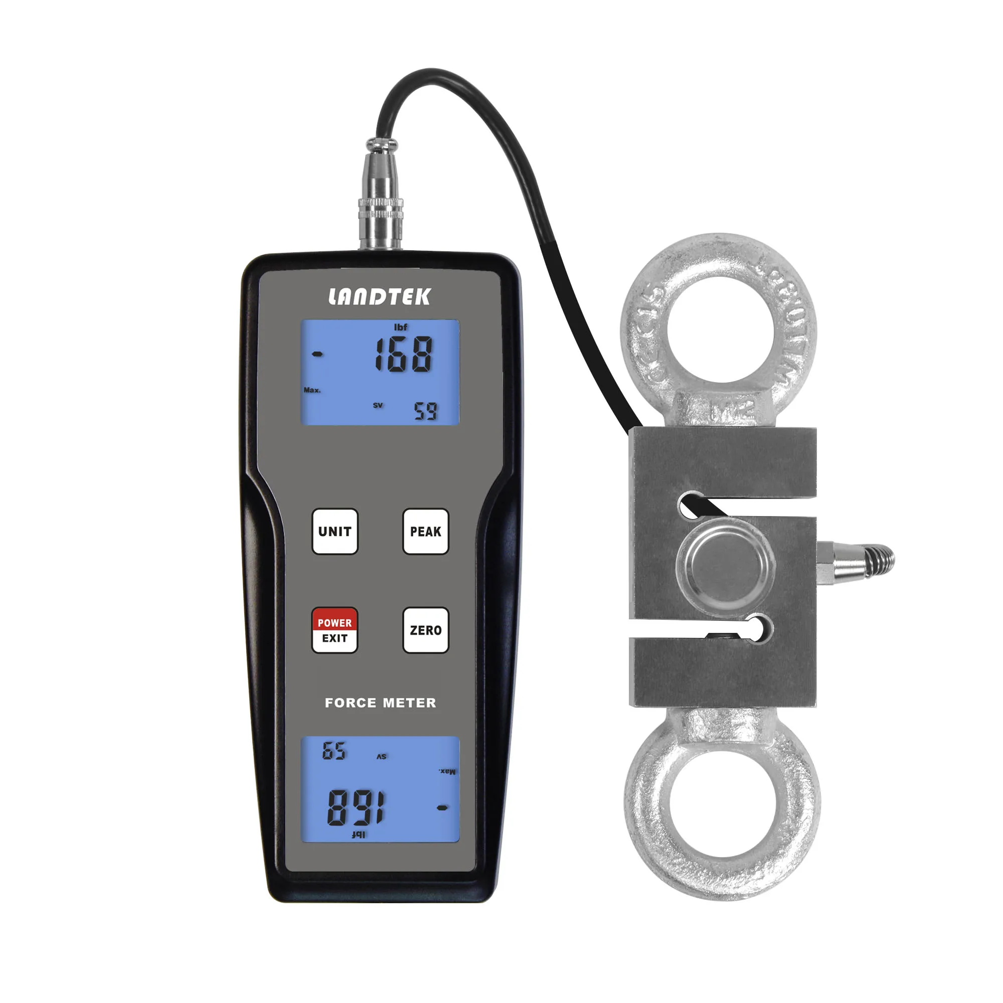 LANDTEK Digital Force Gauge Push Pull Force Gauge FM 204 1K 2K 5K 10K 20K 50K 100K 500K 1000K