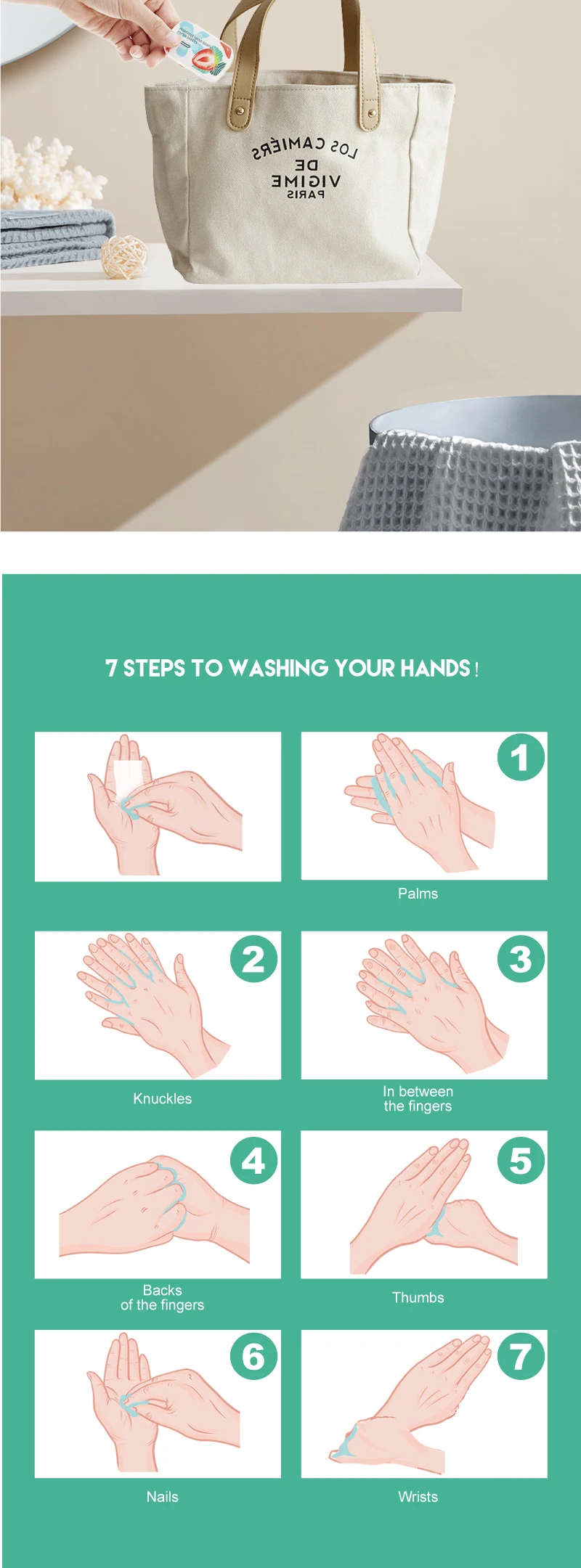 KELEE Portable Washing Hand Paper Soap Sheets Mini Disposable Paper ...