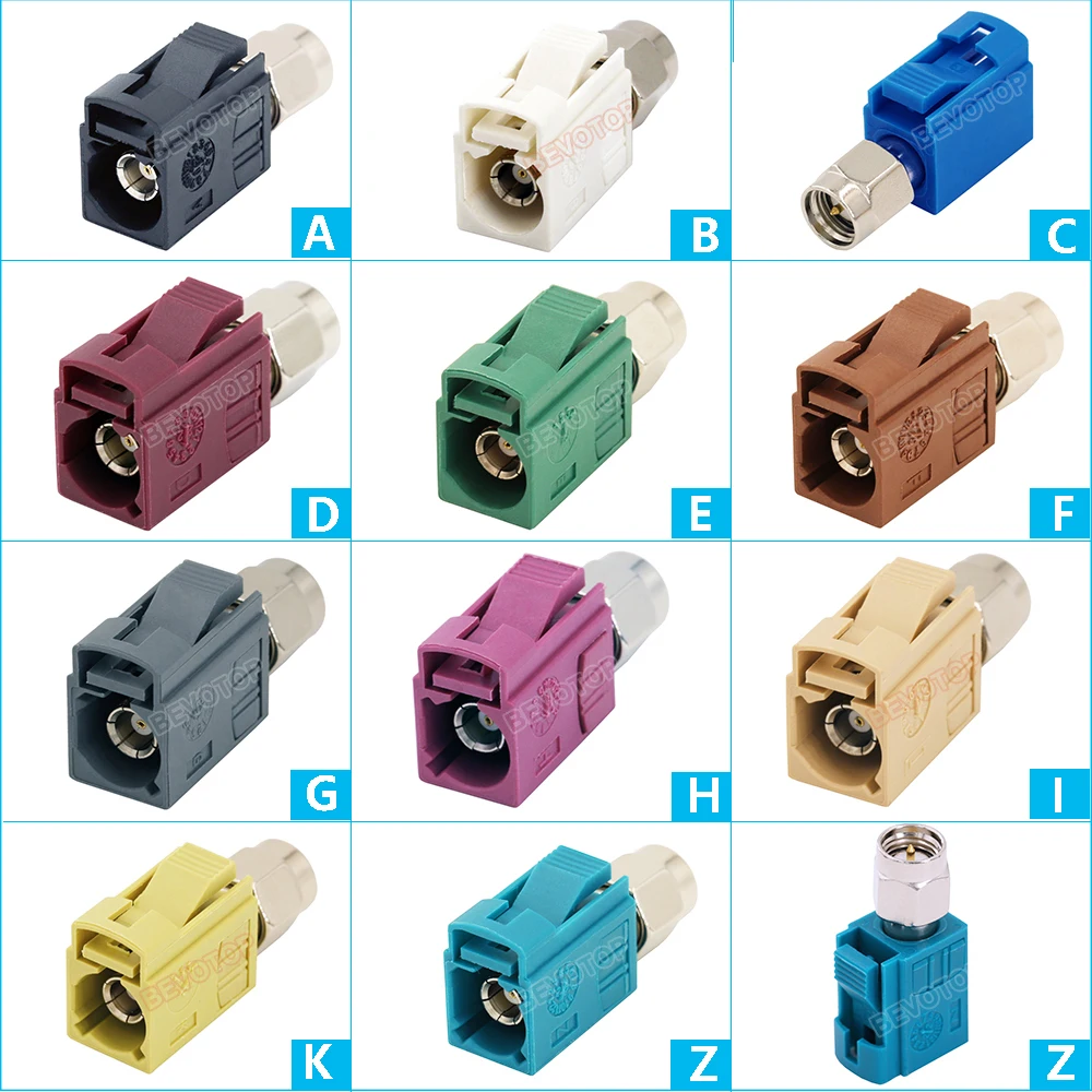 Fakra to SMA Adapter SMA Female to Fakra Code A/B/C/D/E/F/G/H/I/K/Z ...