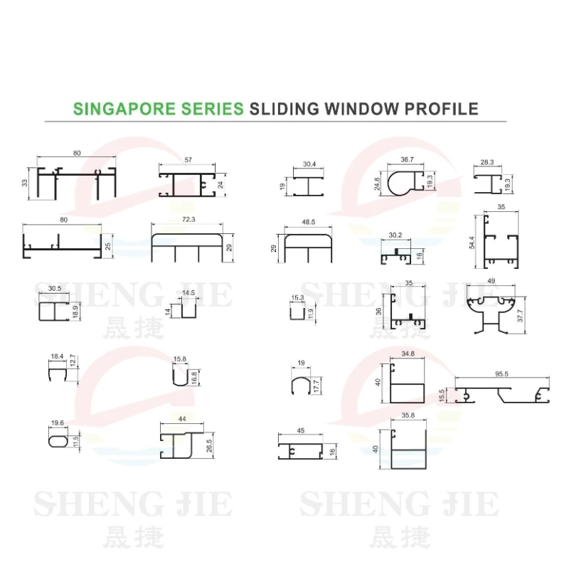 Singapore Market Skylight Sliding Aluminium Extrusion Profiles ...