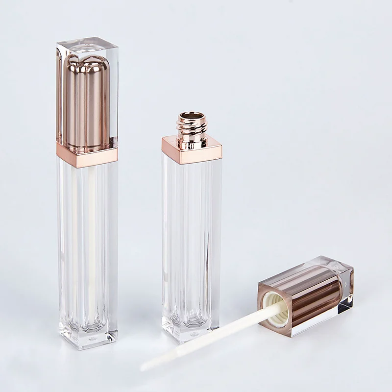 7ml Lip Gloss Tube - Rose Gold Silver Empty Lipstick Tube