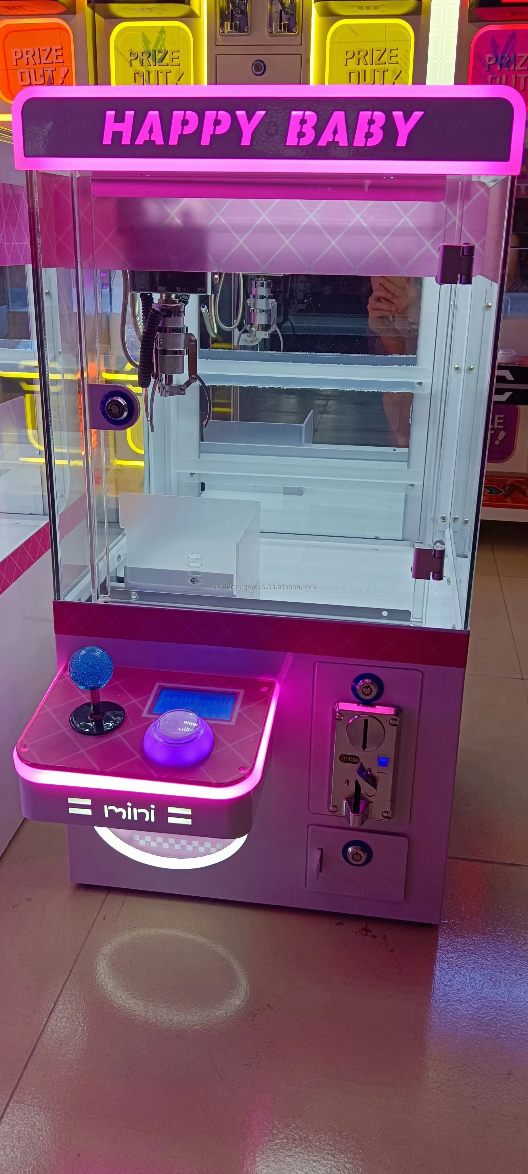 Indoor Coin Operated Machine - Mini Crane Claw Game