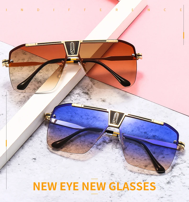 Mejores 2576 Square Frame Sunglasses 2021new Uv400 Plastic Vintage ...