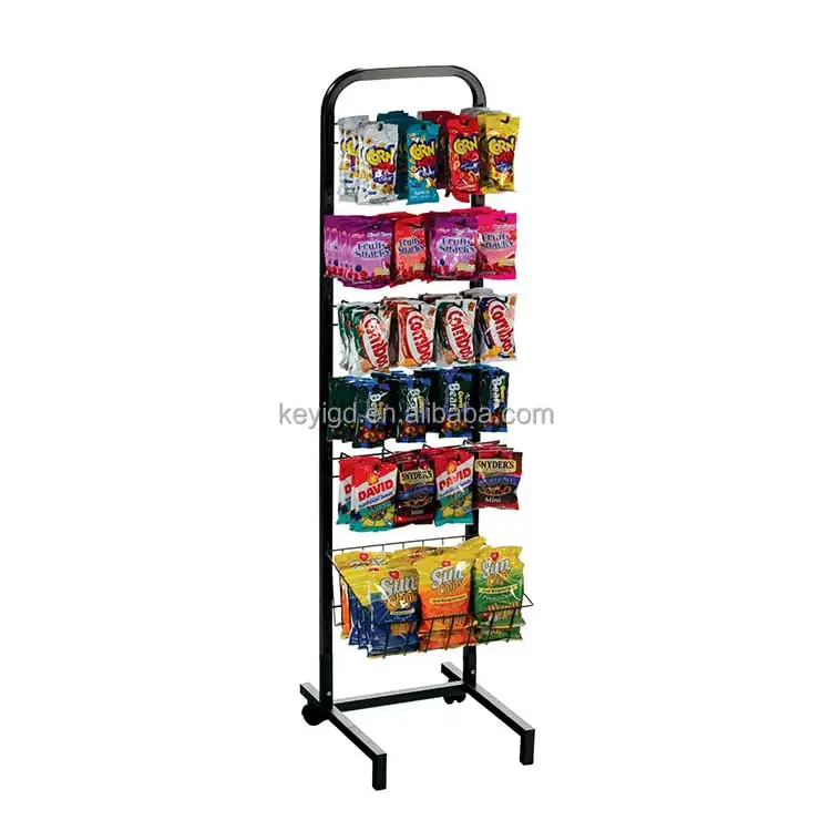 Custom Potato Chips Display Racks - Durable & Adjustable