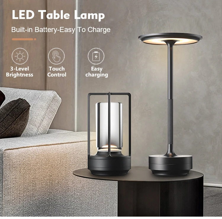Modern Nordic Luxury Touch Control Dimmable LED Lamp