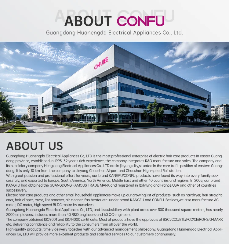 CONFU Hot Air Brush Hair Curler High-Speed Hair Styler Ionic Volume ...