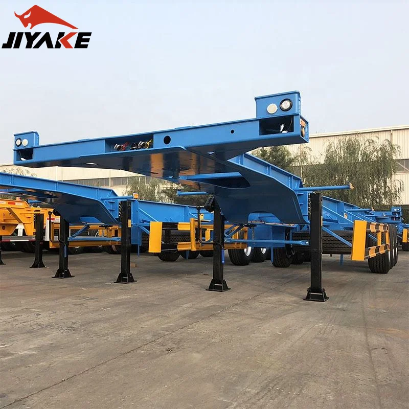 Skeletal Truck Chassis 23 Axle Shipping Container 20 Ft