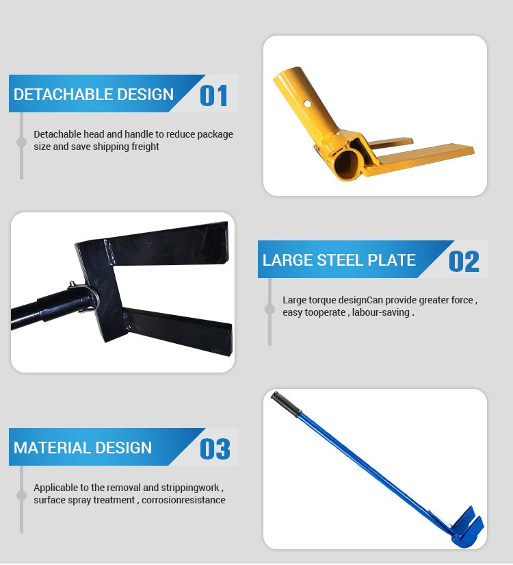 Heavy Duty Industrial Pallet Breaker With 44.5" Handle And Powder ...