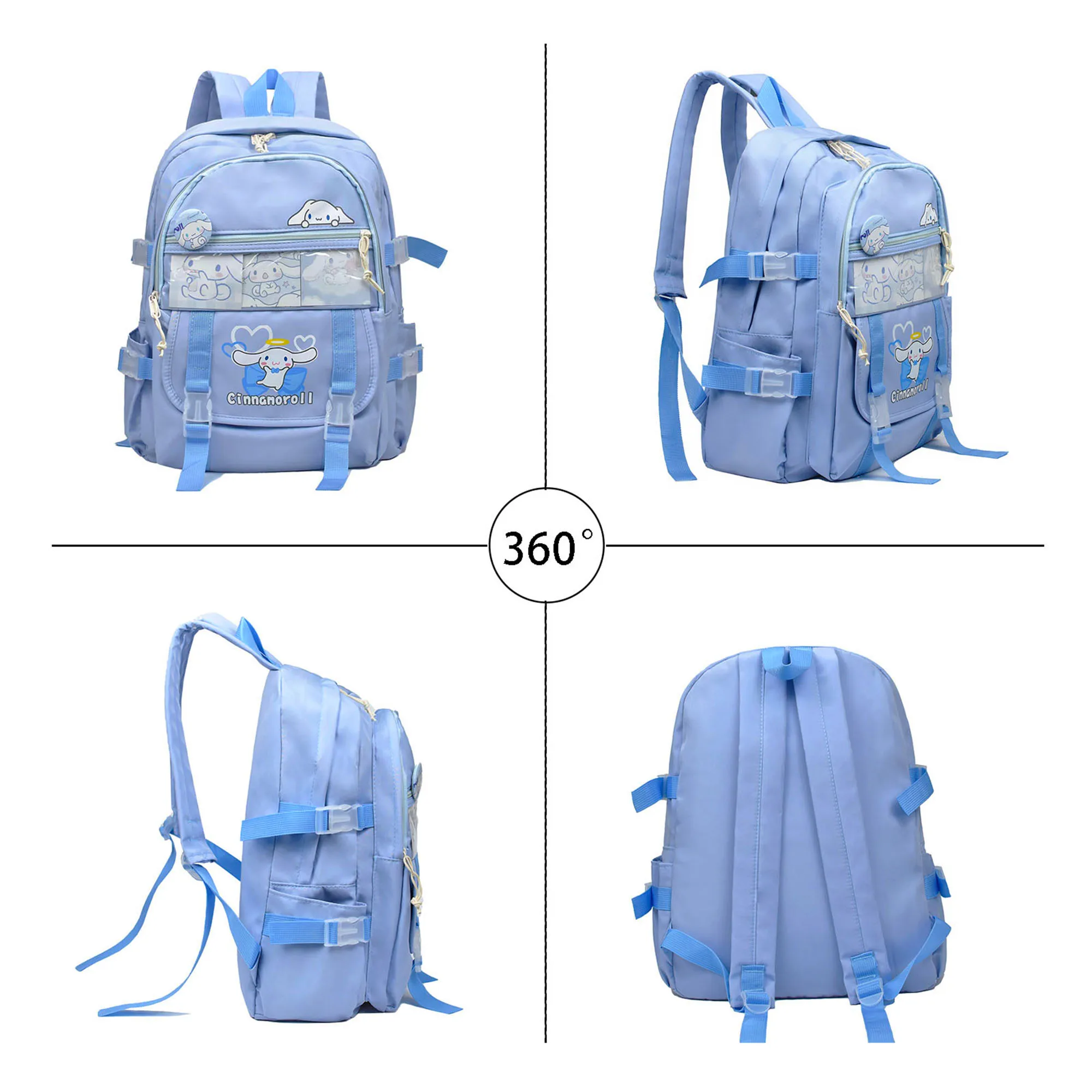 Cute Cool Backpack For Girls Cartoon Backpack With Cinnamoroll Kawaii ...