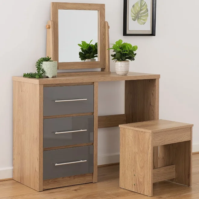 2024 The Latest Designed Wooden Dressing Table With Cosmetic Mirror ...
