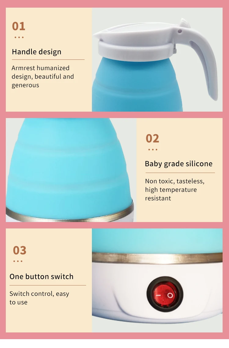 Retractable Temperature Adjustment Portable Folding Kettle Mini Outdoor ...