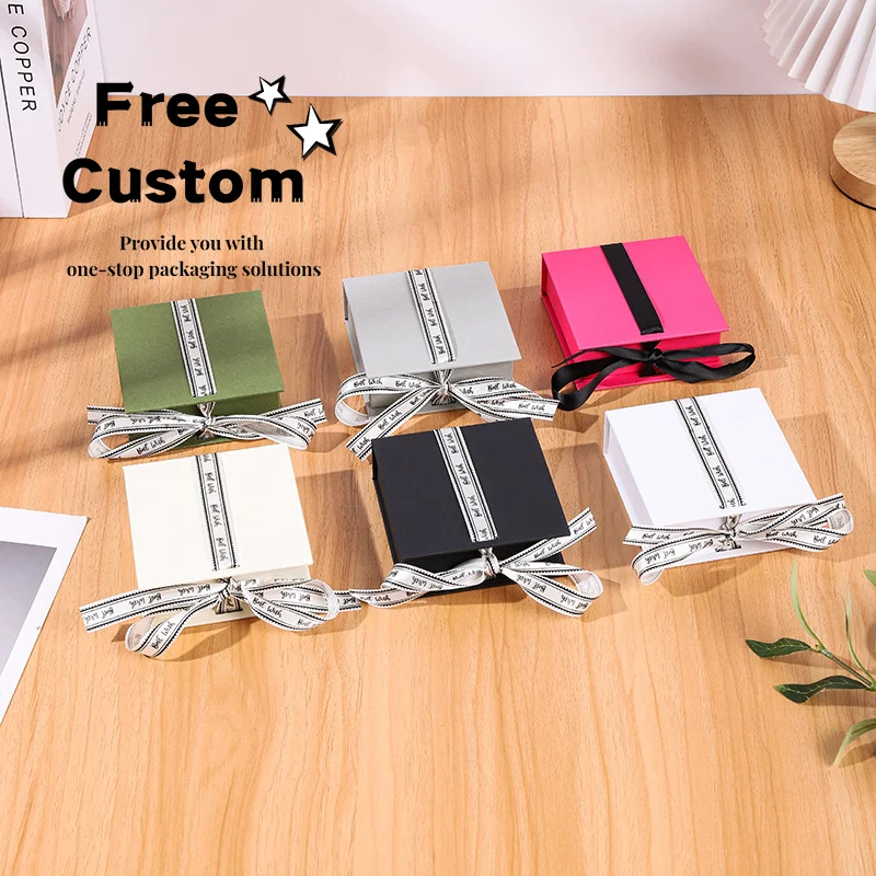 Factory Direct Recycled Paper Gift Box Reusable Dressing With Glossy ...