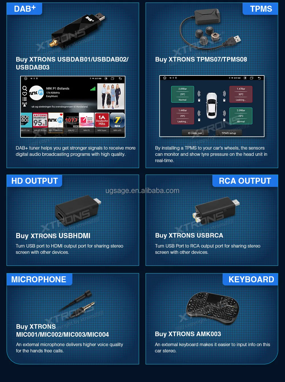 Xtrons 7 Inch Touch Screen 1din Android Car Gps Navigation For Fiat 500 ...