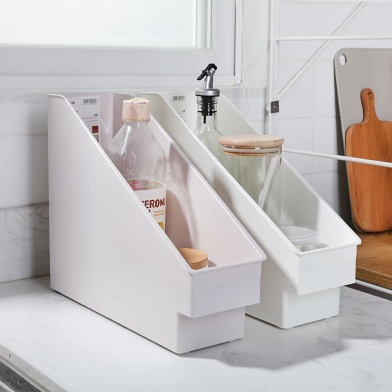 Plastic Home Bevel Angel Storage Box Organizer with Wheel Kitchen Muti ...