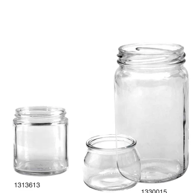 Factory Transparent clear food glass jar honey mason jar container ...