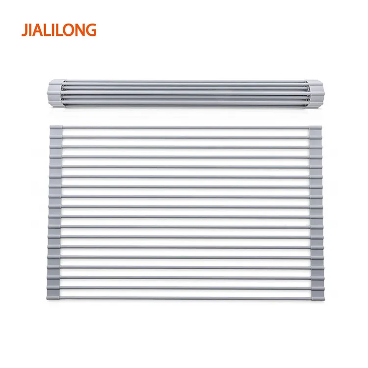 Silicone Drain Rack Water Filter Rack Stainless Steel Folding Tableware ...