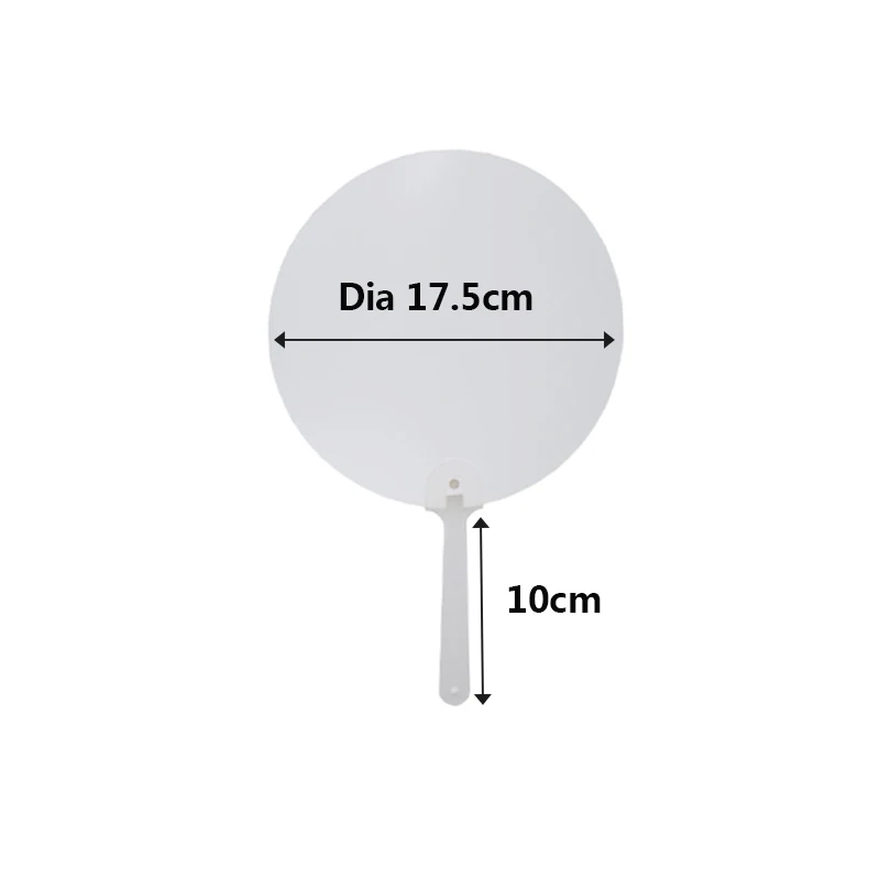 Customizable Sublimation Blank Plastic Fans for Promotions