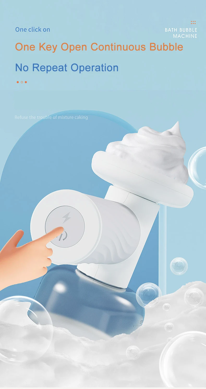 New Arrival Automatic Foaming Electric Pet Bath Bubble Machine Handheld ...