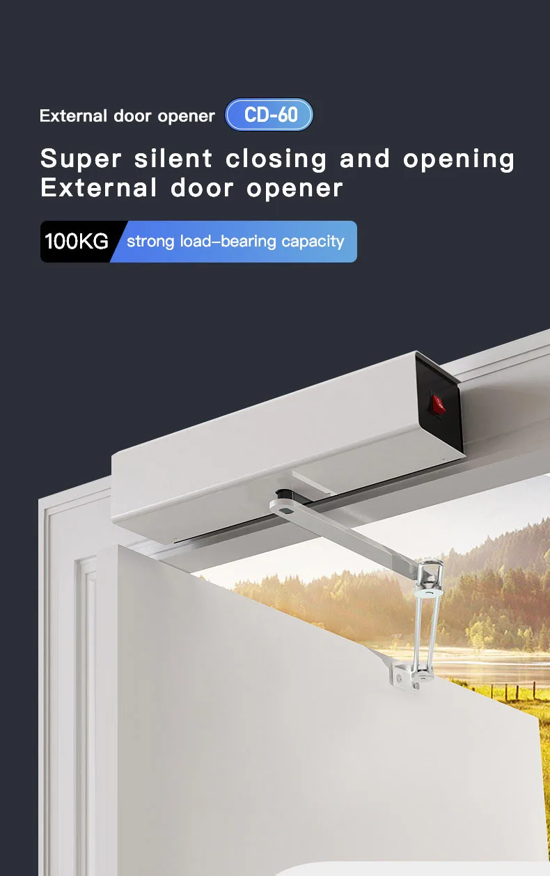 Cd-60 Intelligent Automatic Door Closer Remote Control Induction ...