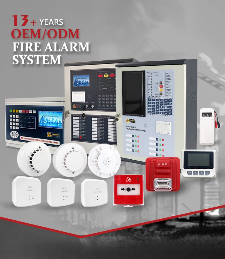 Addressable Fire Alarm Control Panel - 4 Loops, 220V