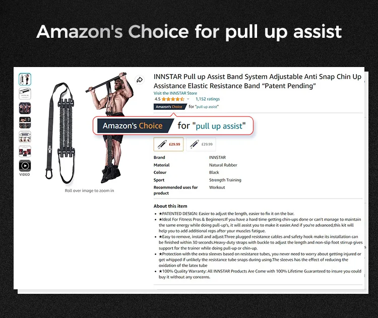 Innstar Hot Sale Custom Logo Fitness Resistance Bands Home Workout Pull ...