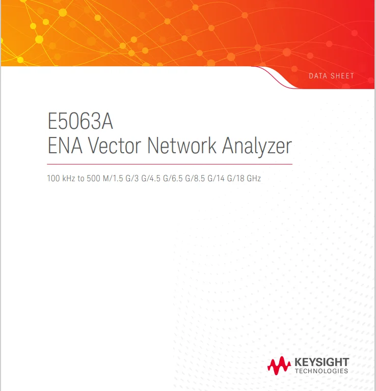 Keysight E5063a Ena Vector Network Analyzer 100 Khz To 500 Mhz Laboratory Equipment - Buy ...