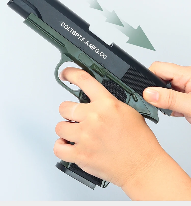 M1911 Toy Gun Eva Sponge Soft Bullet Gun Can Be Fired Under The Bullet ...