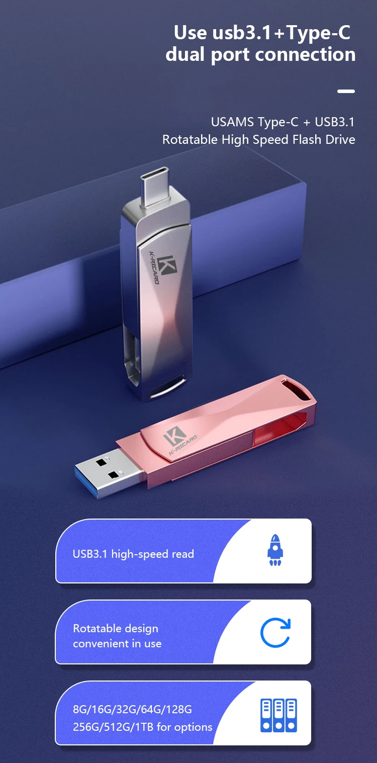 High Quality High Speed Usb 3.1 Flash Drive 256gb 512gb 1tb 2tb U Disk ...