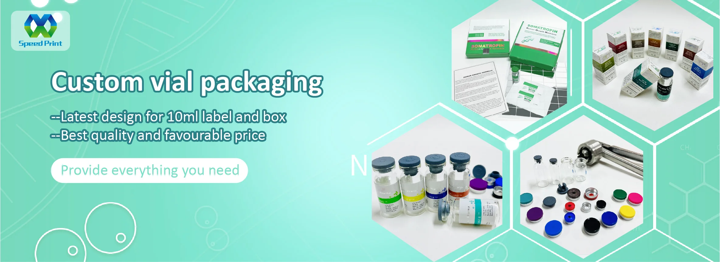 Pharma Labs 100mg Steroid Labels And Box/ 10ml Vial Steroid Sticker ...