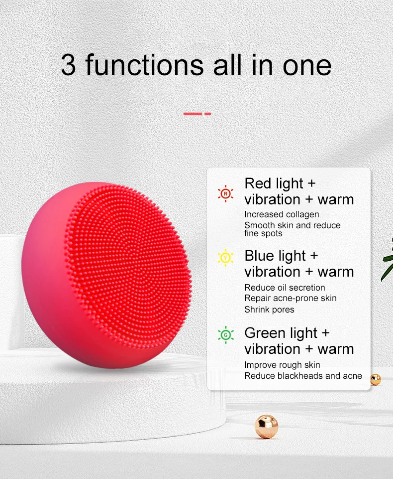 Face Cleaning Brush Beauty Face Pore Deep Cleanser Vibrating Electric ...