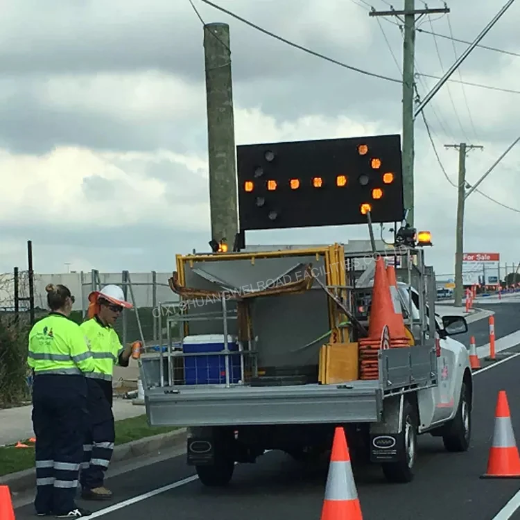 Vehicle Mounted Amber Led Arrow Board Truck Mounting Arrow Panel With ...