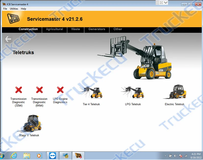 For Jcb Diagnostic Kit - Dla - Data Link Adapter - Servicemaster 4 ...