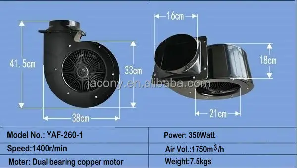 350W 600W Centrifugal Blower - Efficient Ventilation Solutions