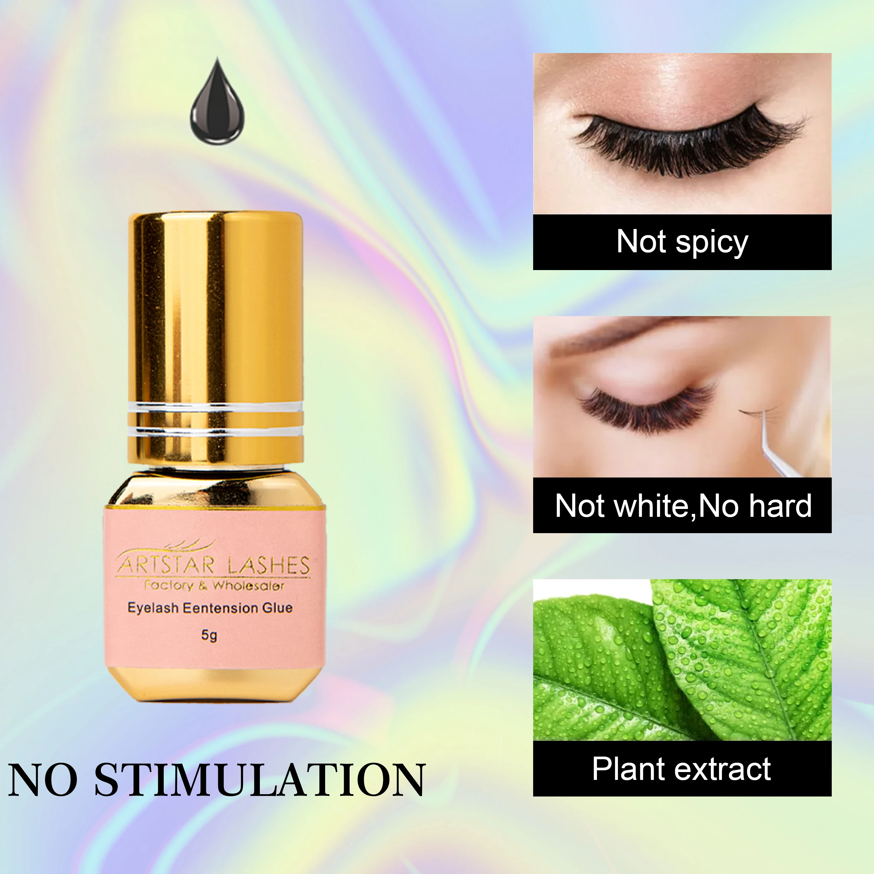 Artstar Long Lasting Lash Extension Glue Custom Mink Eyelash Extension ...