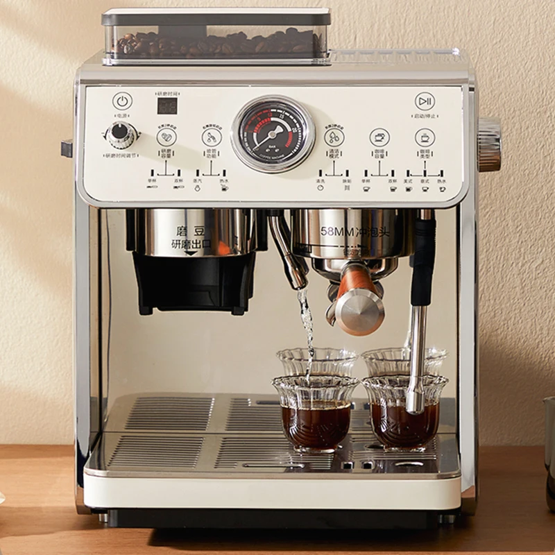 Commercial automatic espresso coffee machine with grinding function for ...