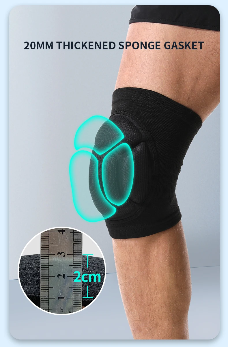 559# Knee Support Thick Sponge Knee Protector Volleyball Climbing ...