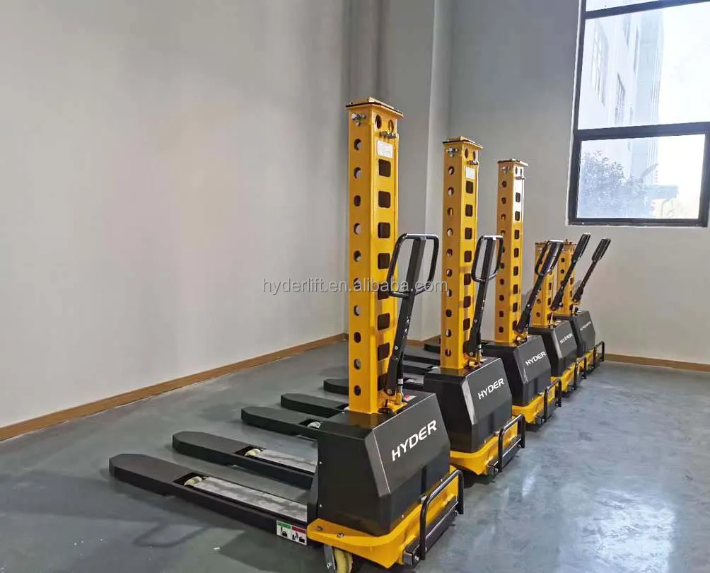 Wholesale Portable Vans Semi Full Electric Hand Pallet Lifter Stacker 500kg 1000kg Innolift Self ...