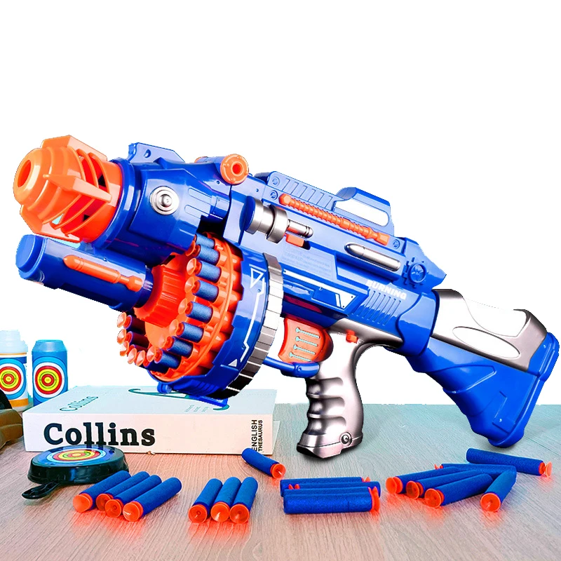 Hot Eva Soft Bullet Electric Toy Gun Plastic Soft Bullet Gun Battery ...