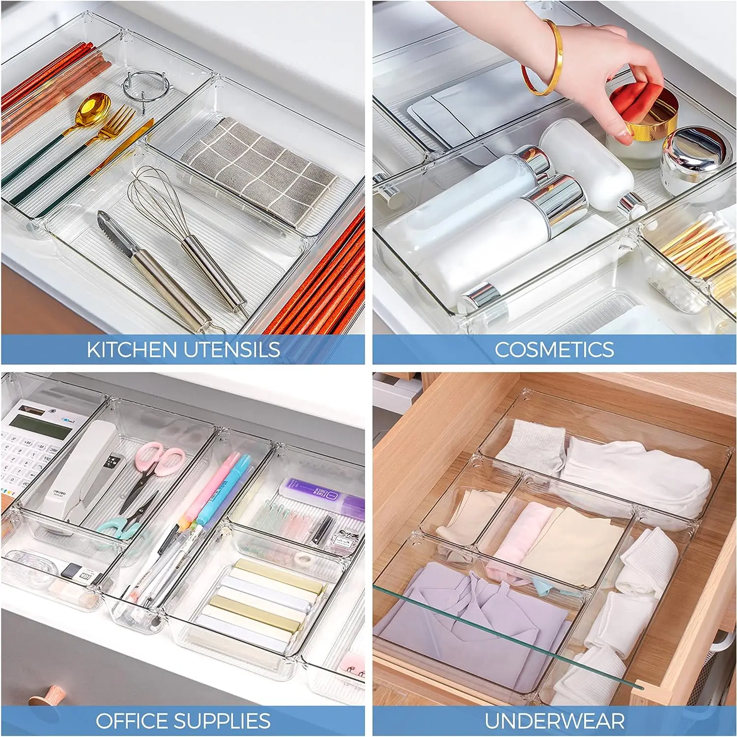 Oem Drawer Organizer Desk Drawer Divider 7pk Organizers And Storage ...