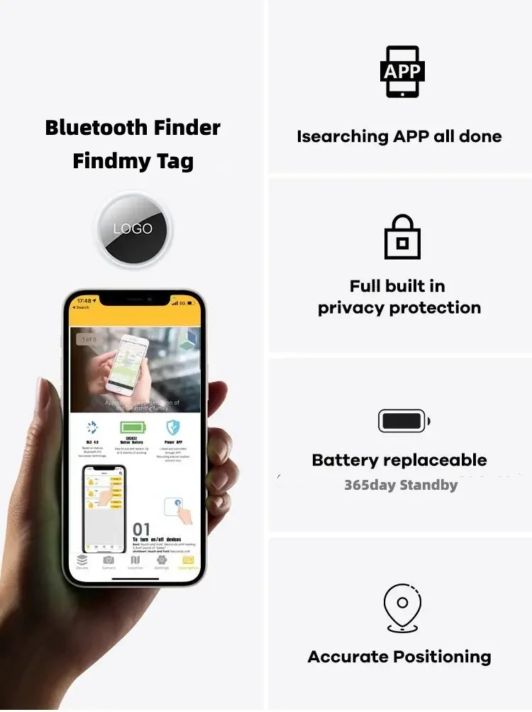 Airtag Tracker Air Tag Find My Blue Tooth Wireless Tracker Locator Pet ...