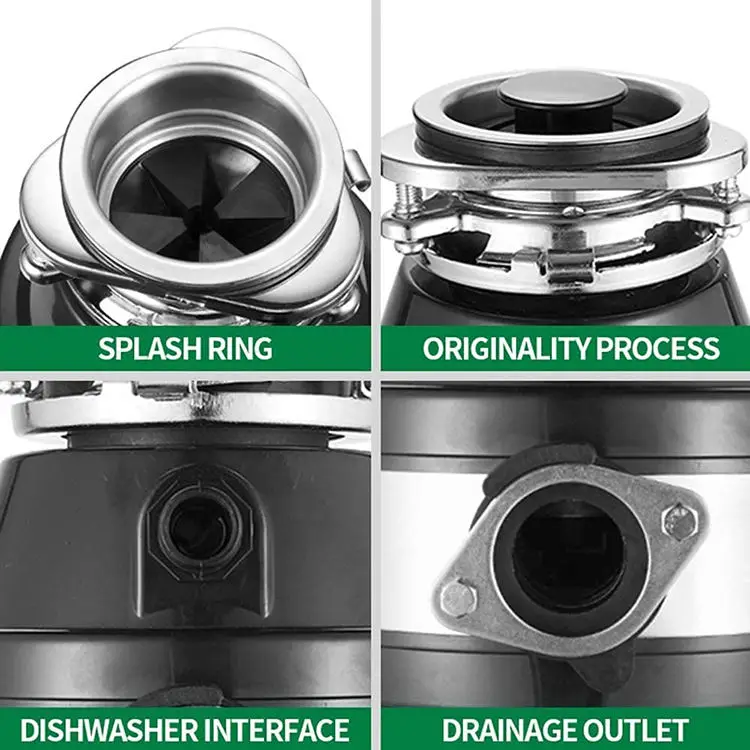 Kitchen Food Waste Disposer Grinder - Silent Operation for Kitchen Sink ...